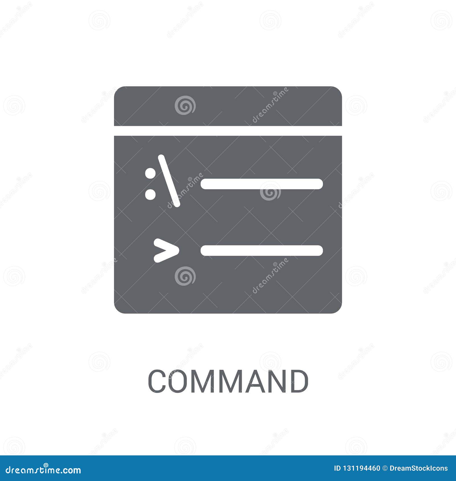 Command Icon. Trendy Command Logo Concept on White Background Fr Stock ...