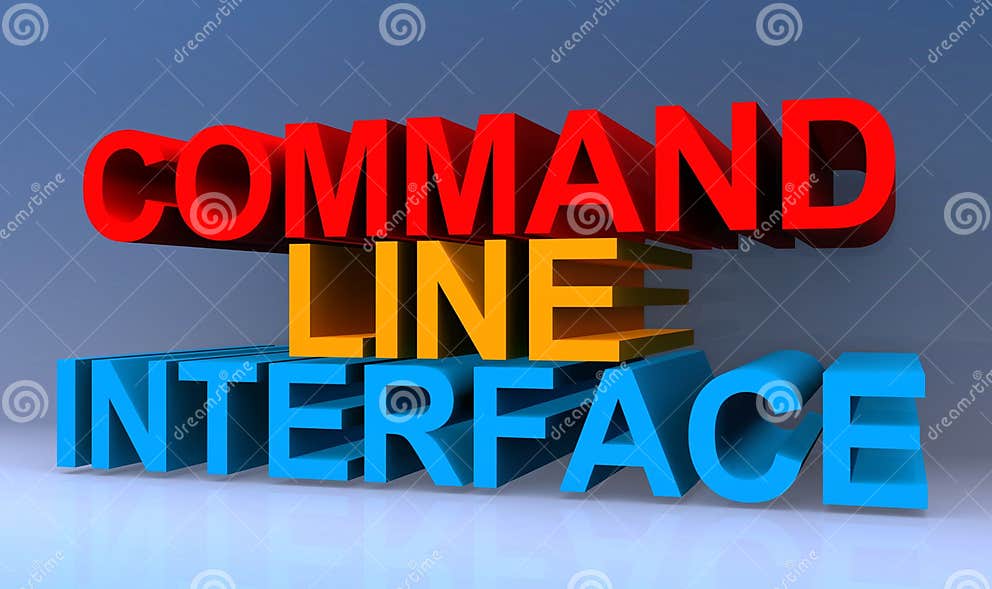 Command Line Interface On Blue Stock Illustration Illustration Of Electronic User 254113578