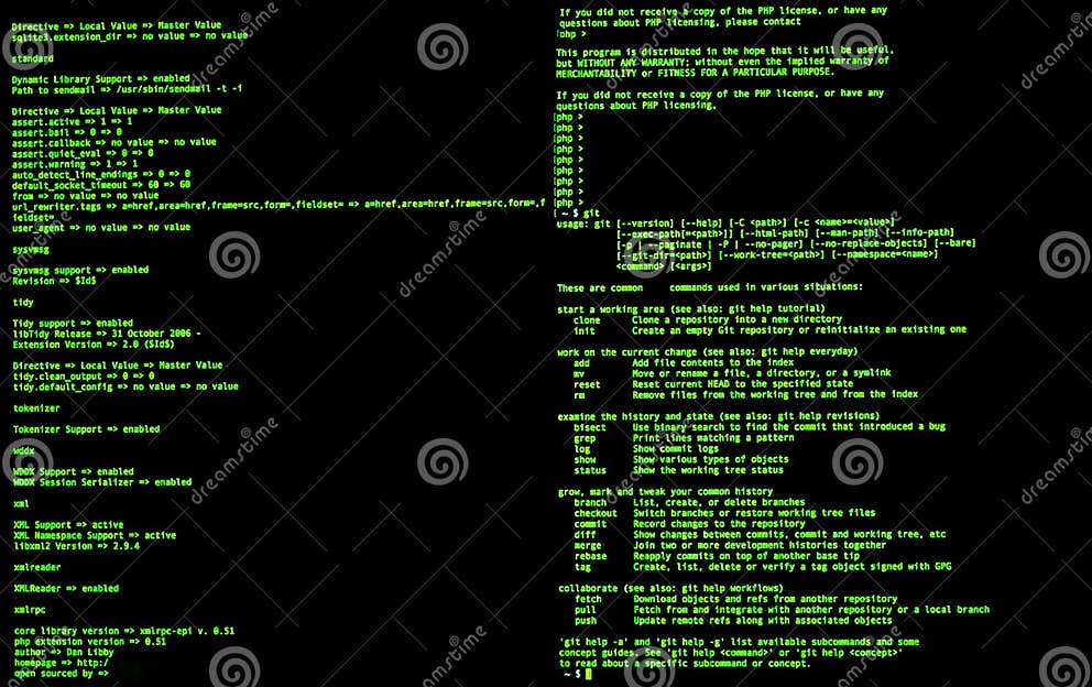 Command Line Interface, Front View, Terminal Command, Cli. UNIX Bash ...