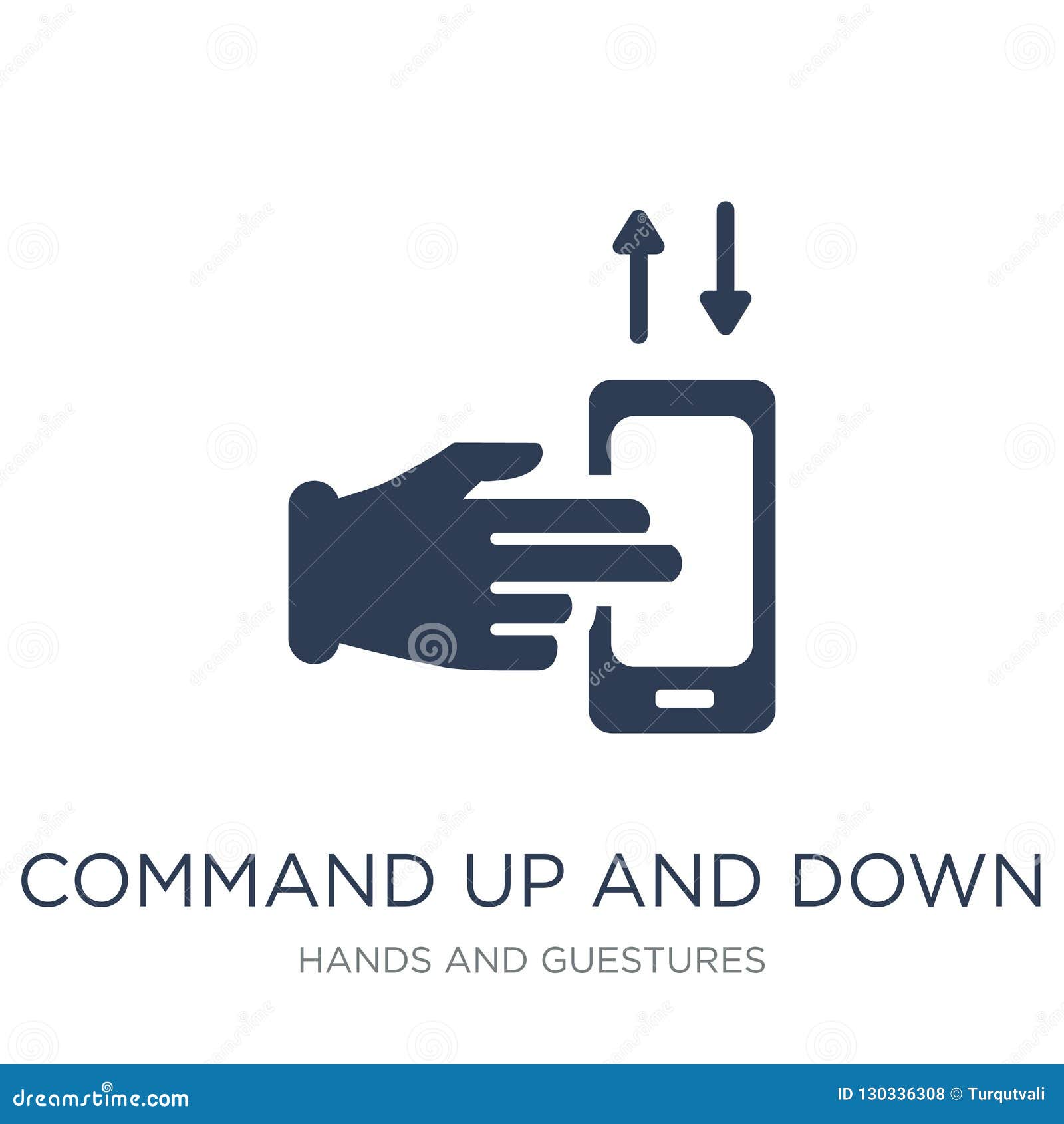 Command Up And Down Gesture Icon. Trendy Command Up And Down Gesture ...