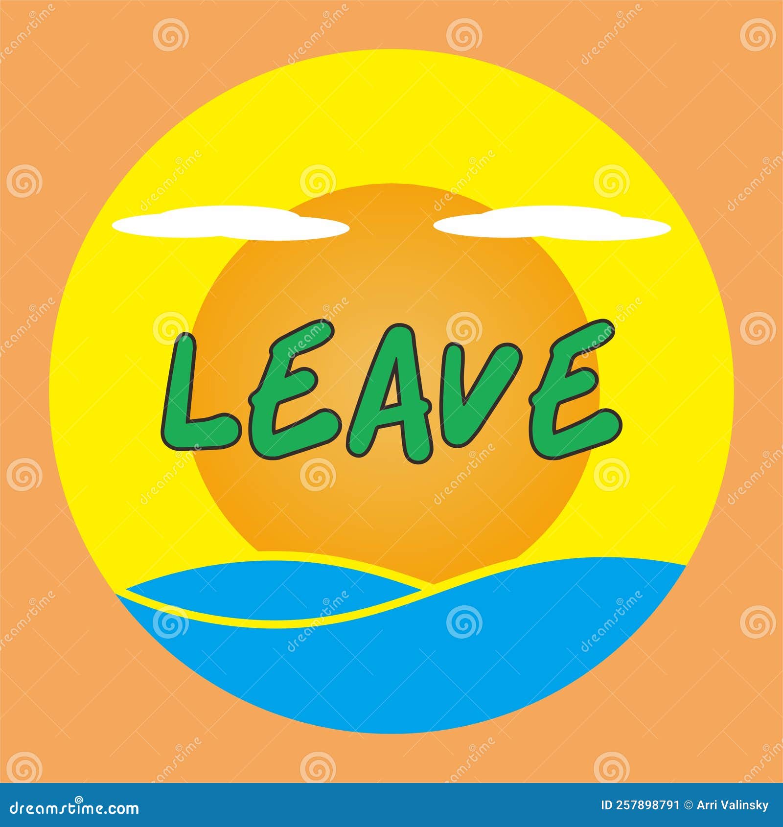 Leave-command Words with the Background of the Sun and the Sea Combined ...