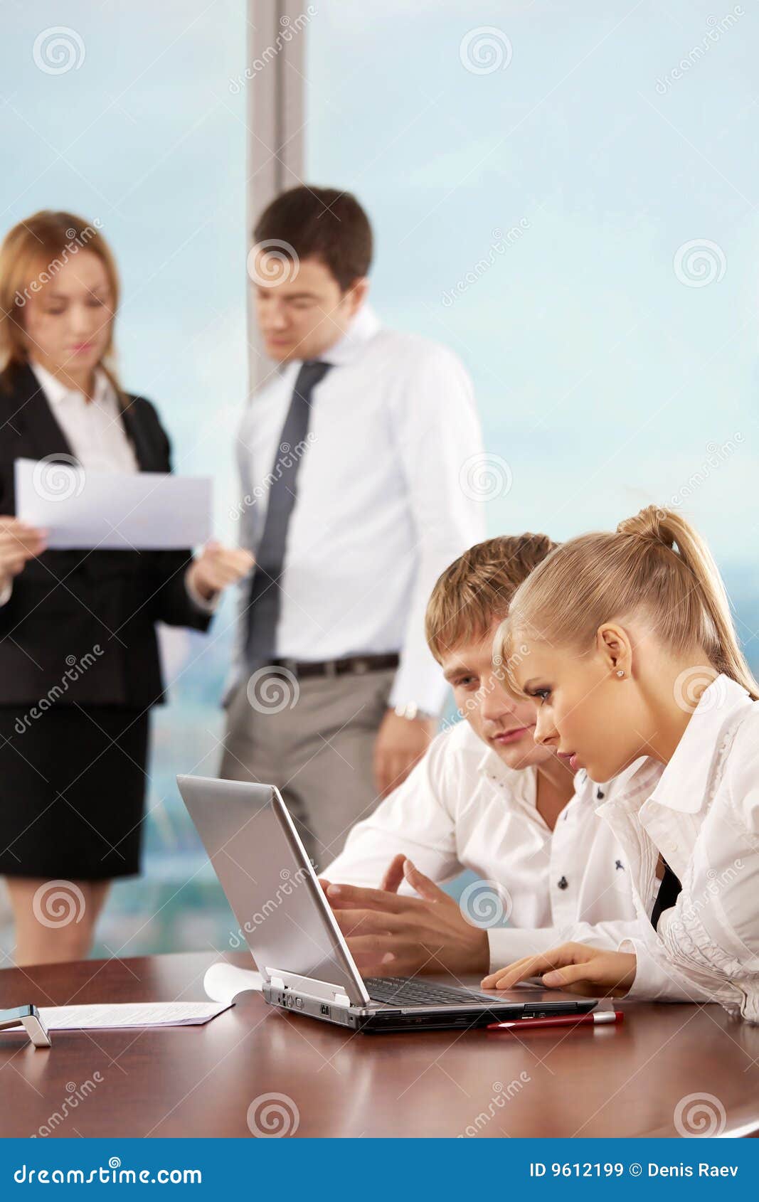 Command work stock image. Image of caucasian, monitor - 9612199