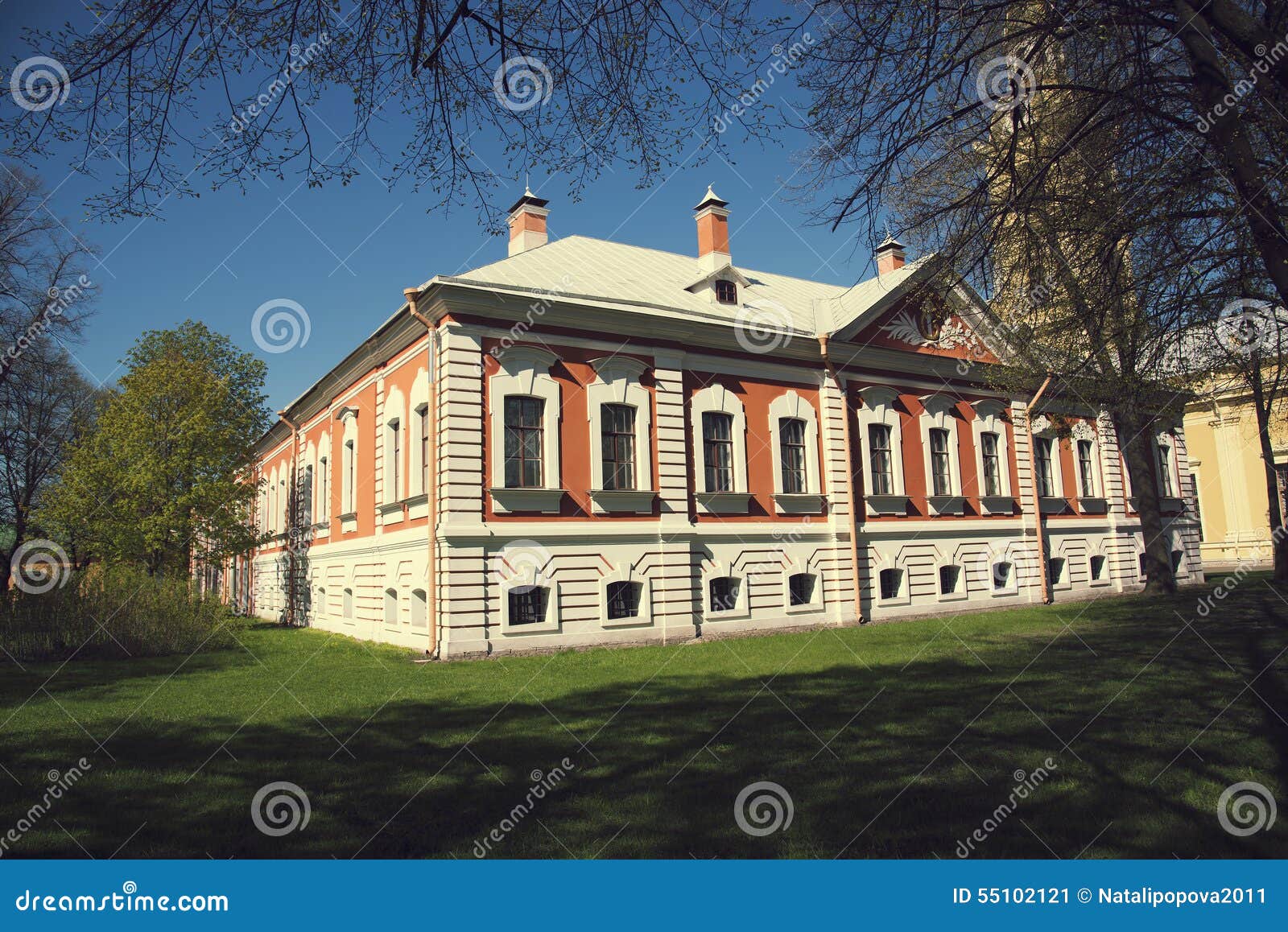 Commandant S House in the Peter and Paul Fortress Stock Image - Image ...