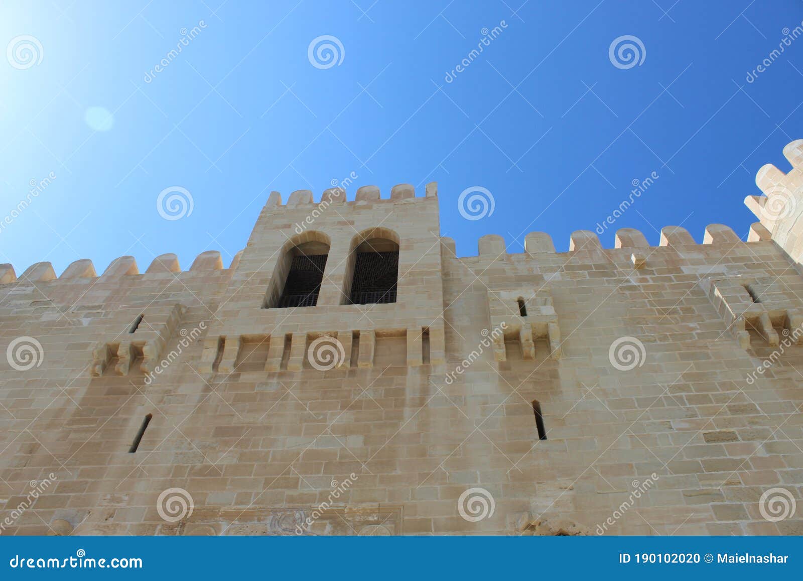 Commander Room in Citadel of Qaitbay, Egypt. Stock Photo - Image of ...