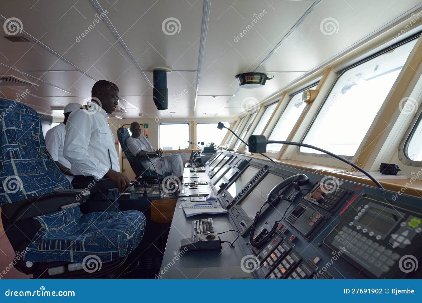 Commander of ship editorial photography. Image of african - 27691902