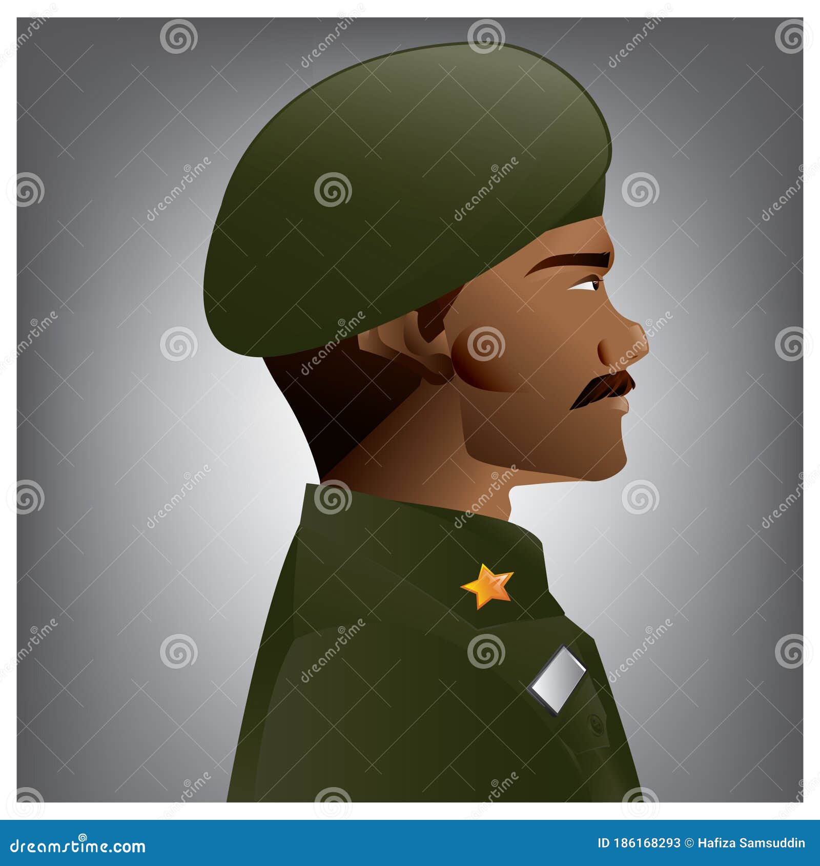 Commander. Vector Illustration Decorative Design Stock Vector ...