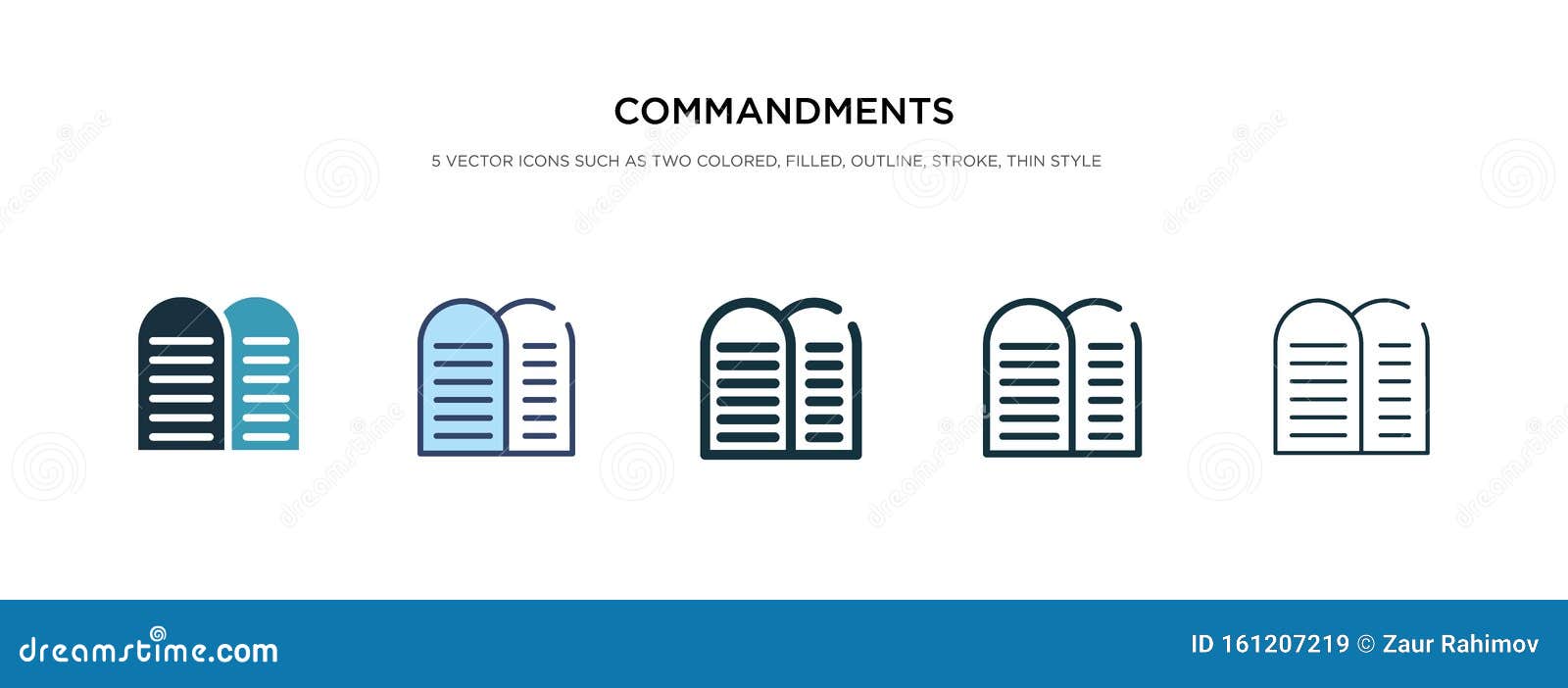 Ten Commandments Icon Seamless Pattern Vector Illustration ...
