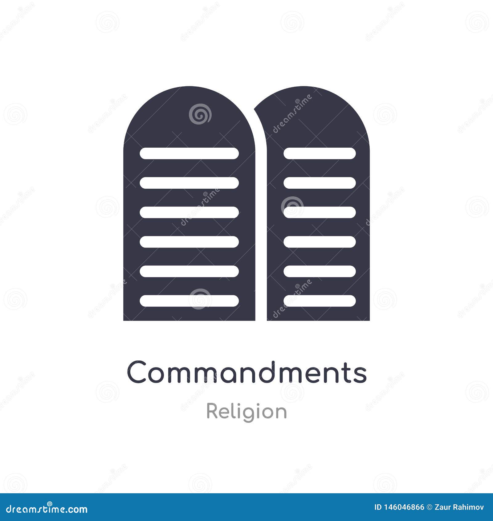Commandments Icon. Isolated Commandments Icon Vector Illustration from ...