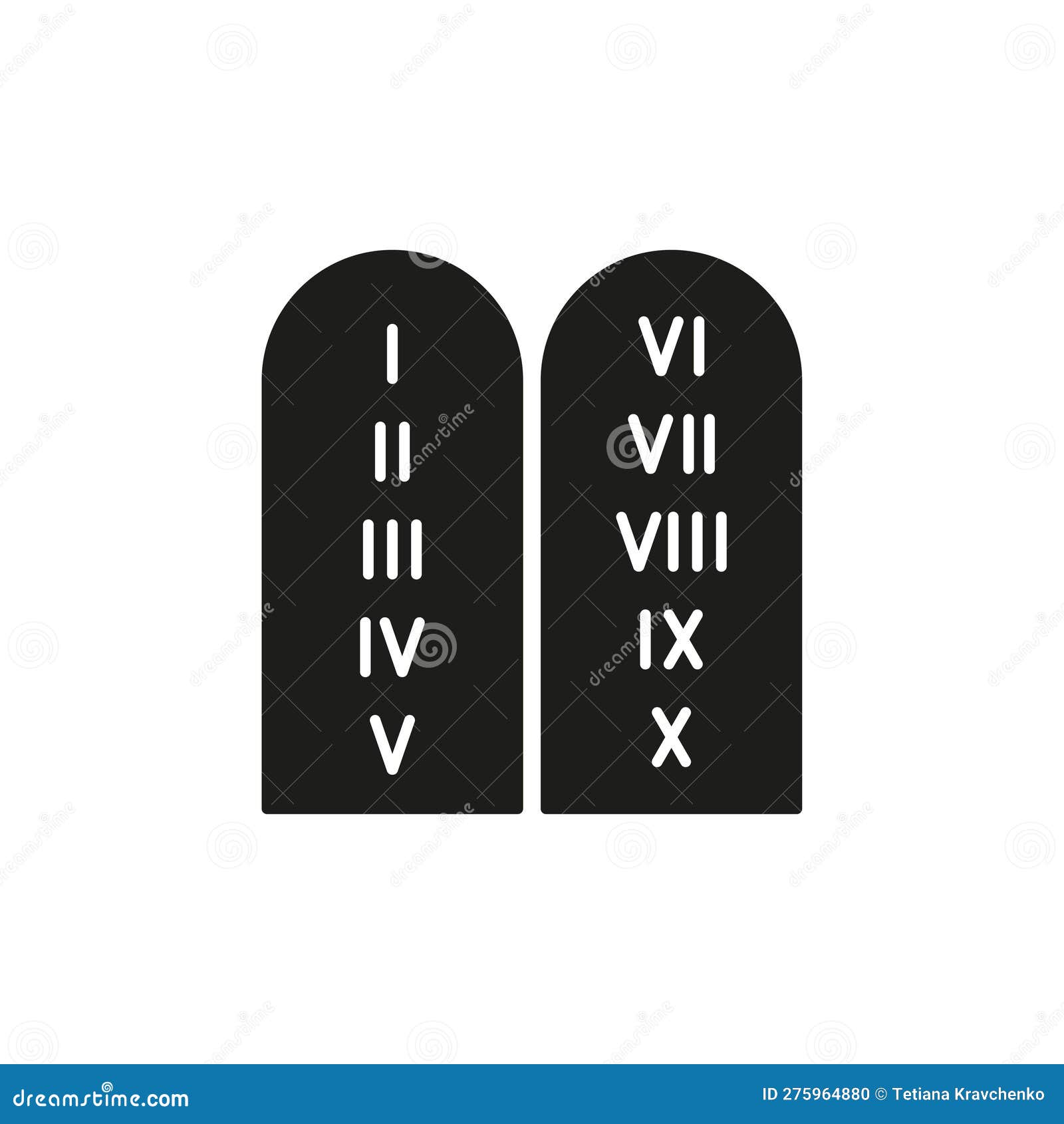 Ten Commandments Icon Seamless Pattern Vector Illustration ...