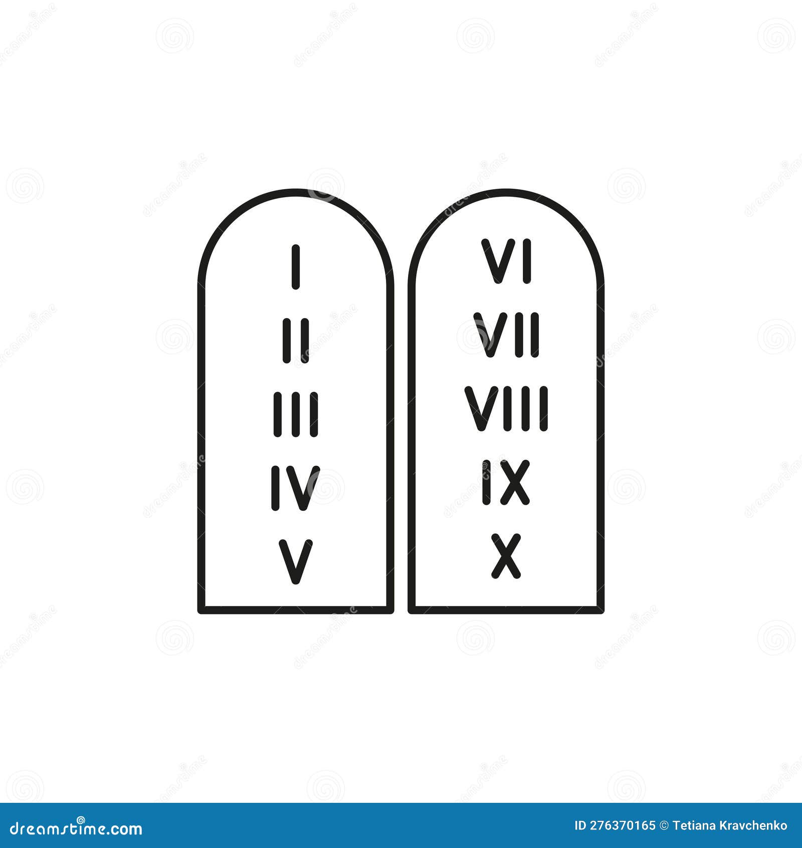 Commandments Icon Vector. Trendy Flat Commandments Icon From Religion Collection Isolated On ...