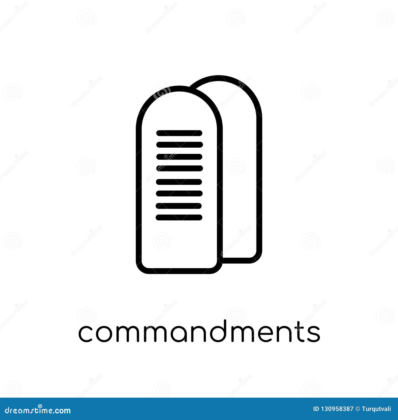 Ten Commandments Icon Seamless Pattern Vector Illustration ...