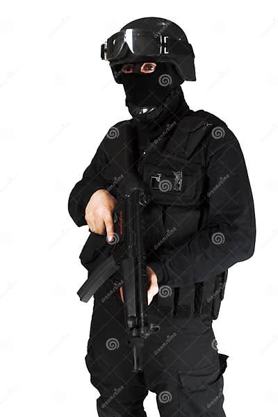 Commando stock image. Image of aggression, suit, defensive - 3307287
