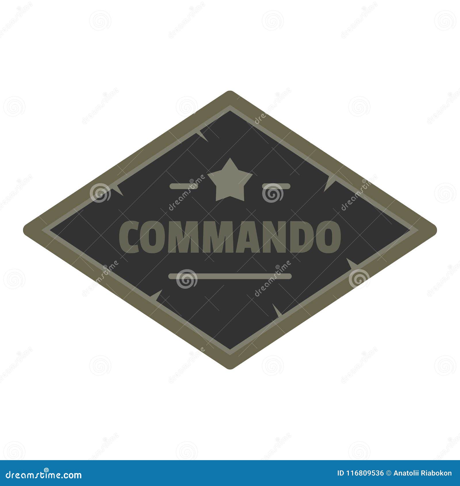 Commando Icon Logo, Flat Style Stock Vector - Illustration of ...