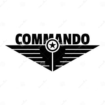 Commando Logo, Simple Style Stock Vector - Illustration of design ...