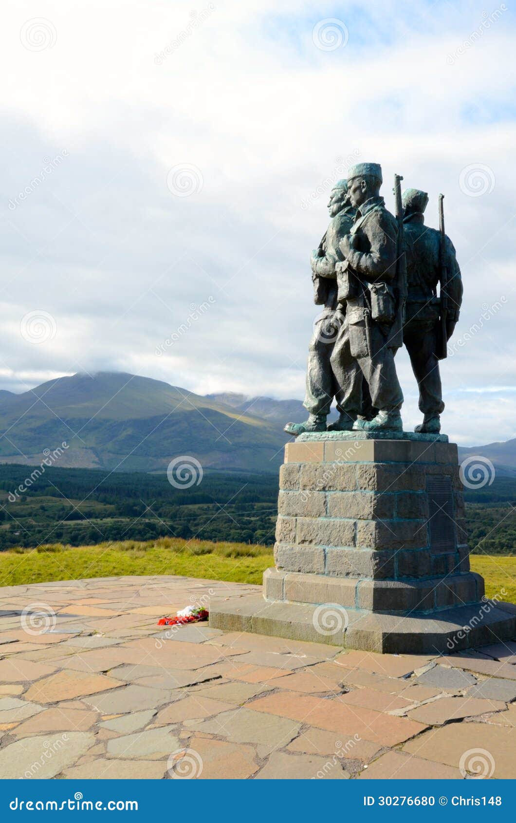 Commando Memorial, Spean Bridge Stock Photo - Image of spean, bridge ...