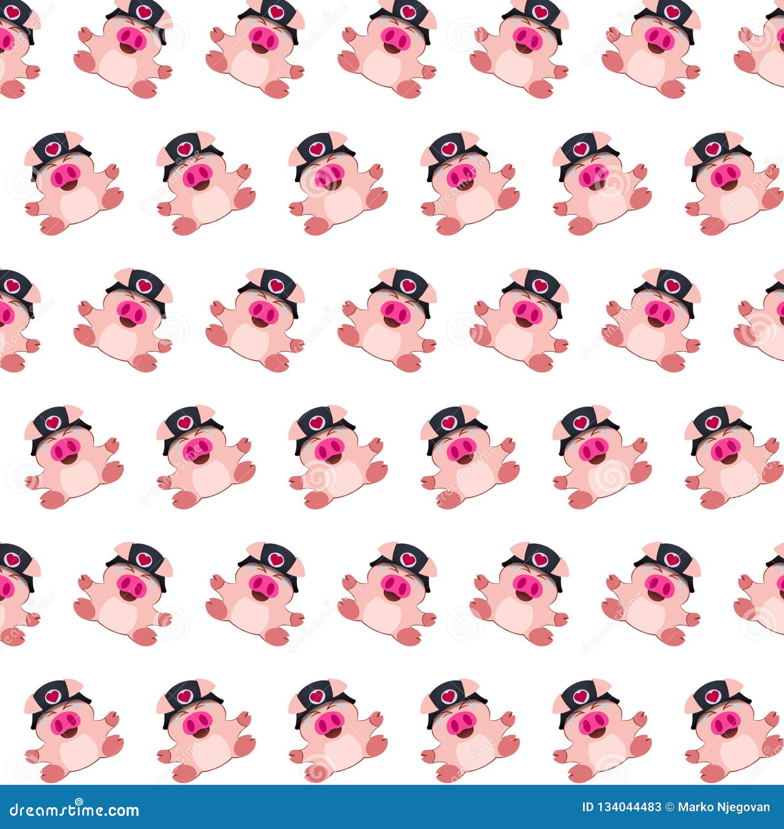 Commando Piggy - Sticker Pattern 19 Stock Illustration - Illustration ...