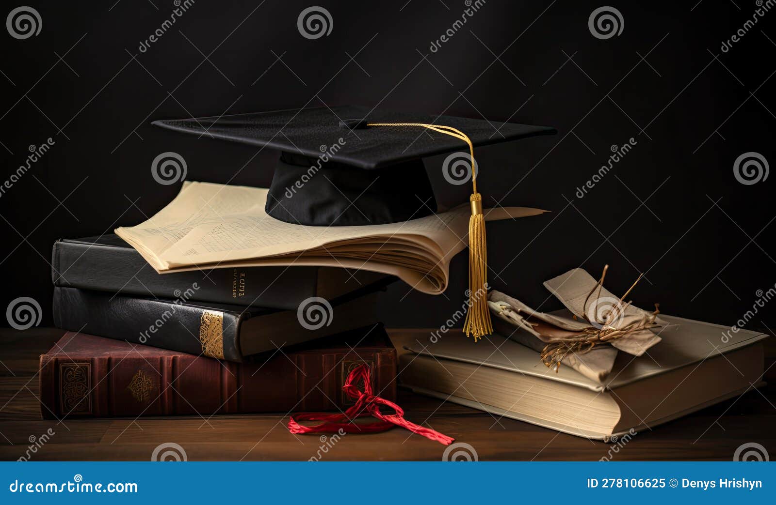 Commemorate Your Achievement with Graduation Cap and Diploma. Creating ...