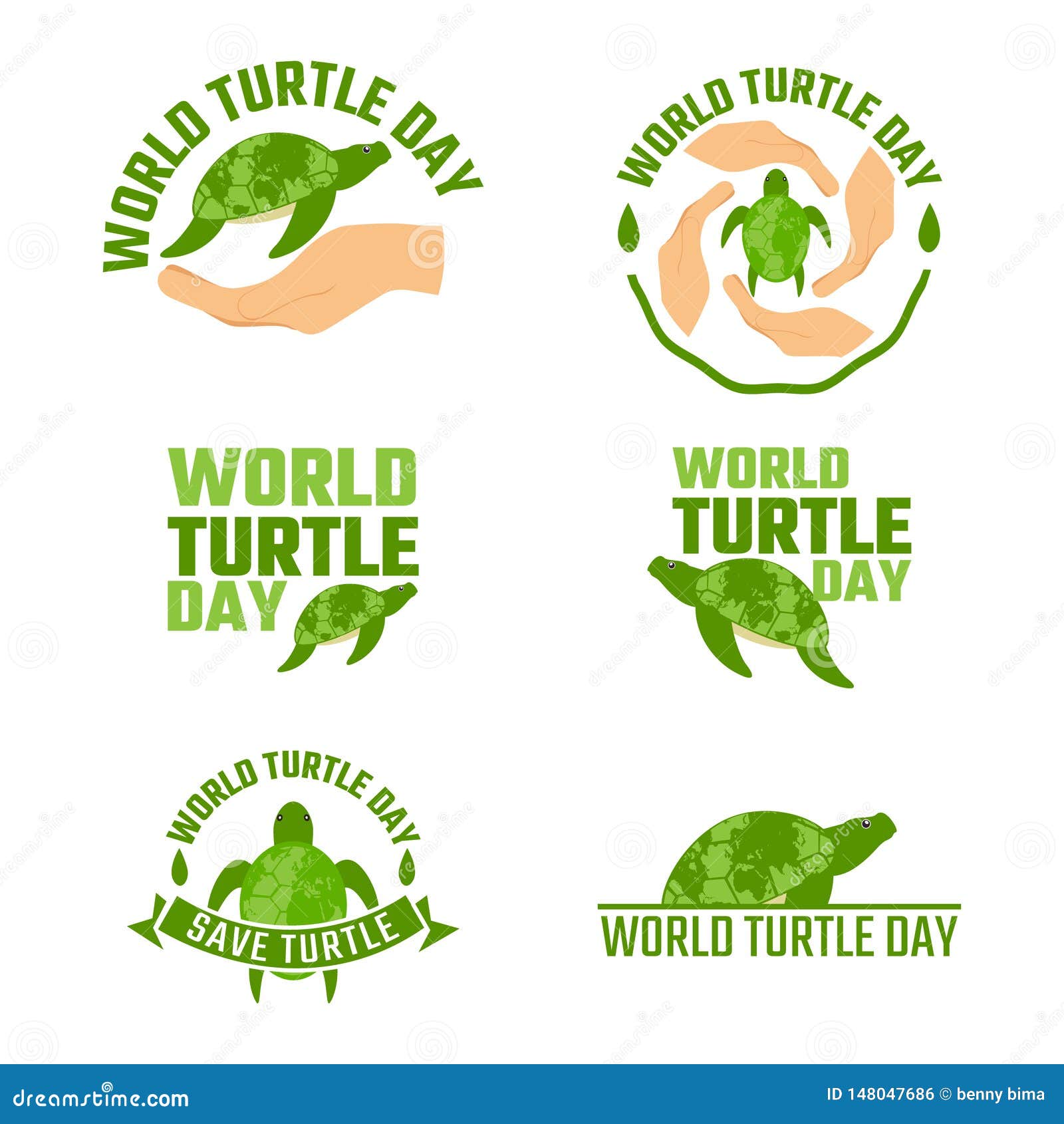 World turtle day campaign stock vector. Illustration of animals - 148047686