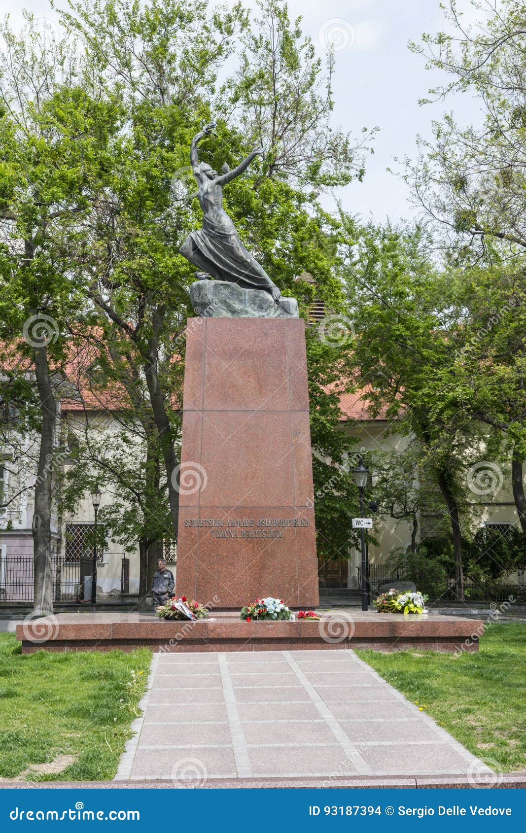 A Commemorative Monument in Bratislava Editorial Stock Image - Image of ...