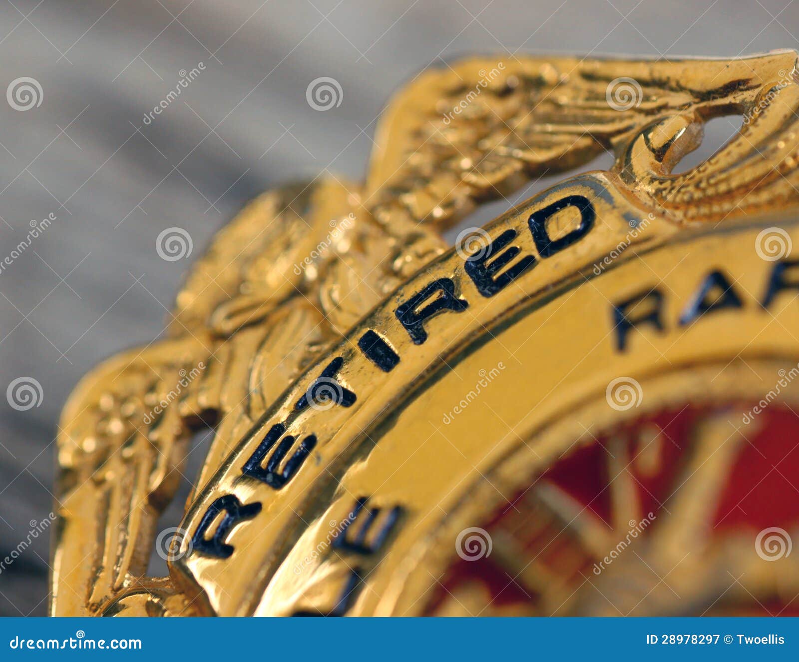 Commemorative Retirement Badge Stock Image - Image of honor, retirement ...