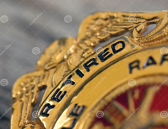 Commemorative Retirement Badge Stock Image - Image of honor, retirement ...