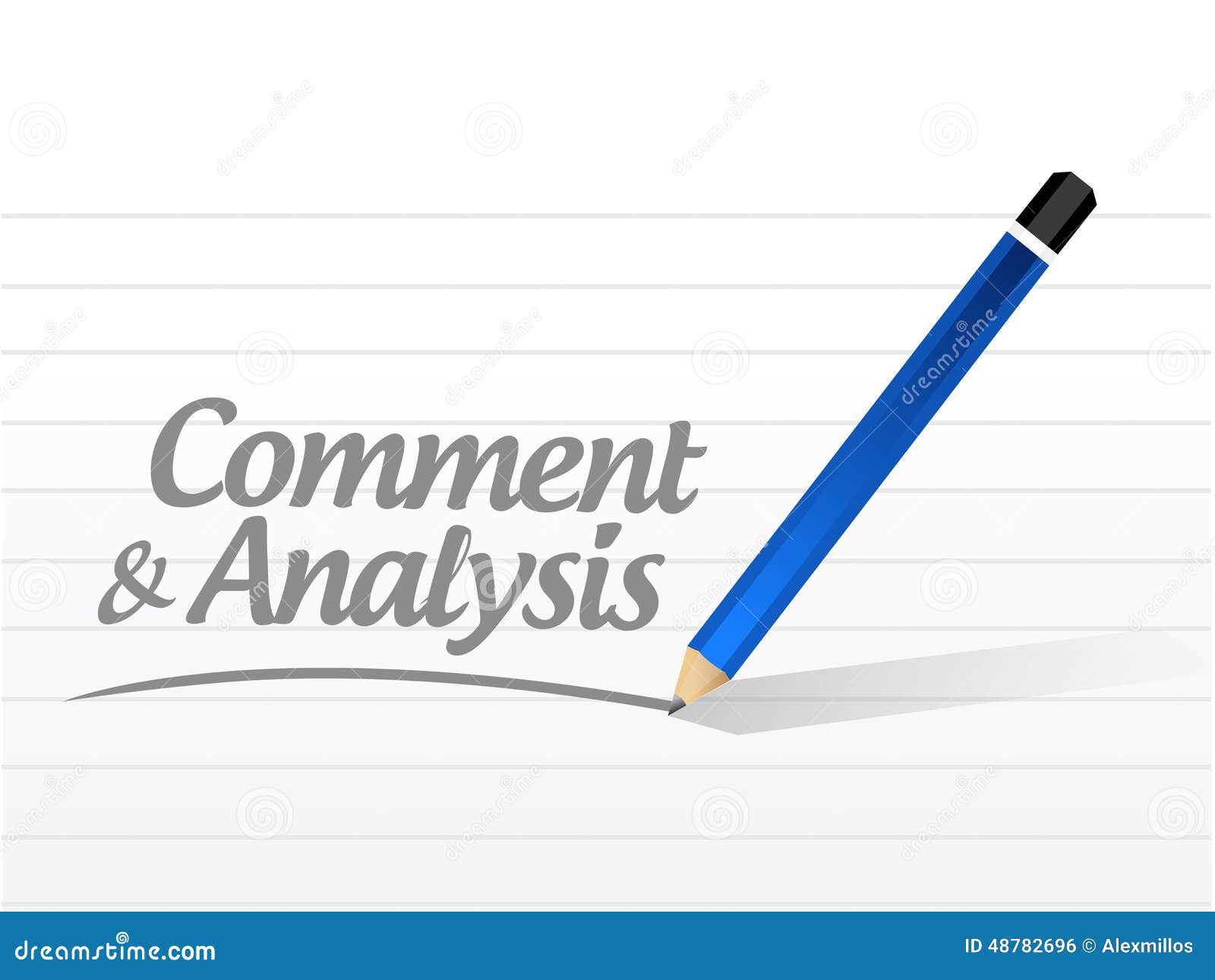 Comment and Analysis Message Sign Stock Illustration - Illustration of ...