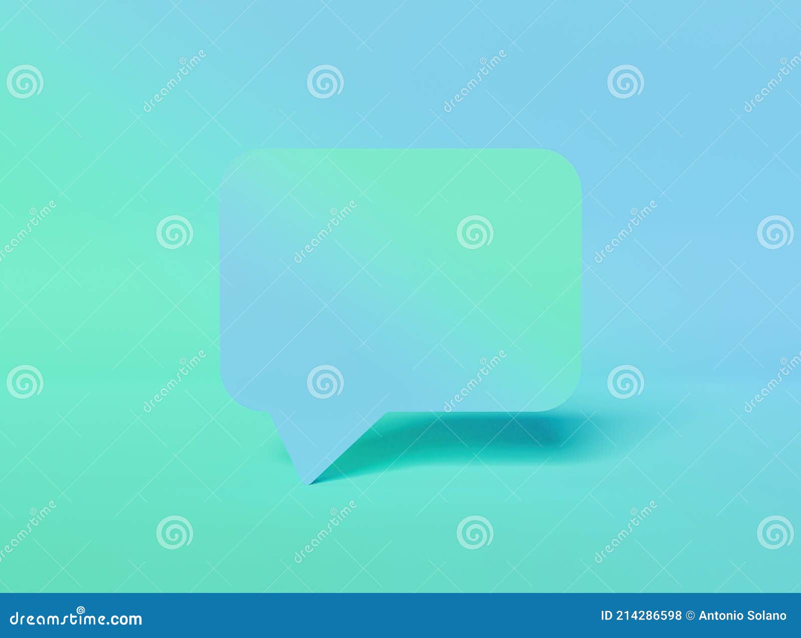 Comment Box with Gradient Color Stock Photo - Image of render, minimal ...