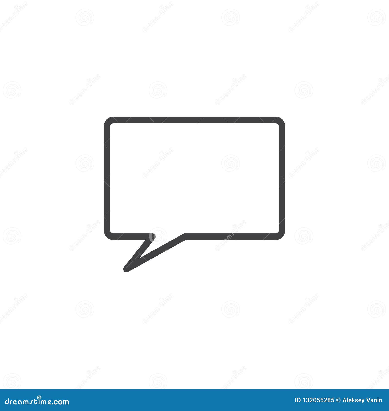 Comment Chat Bubble Outline Icon Stock Vector - Illustration of ...