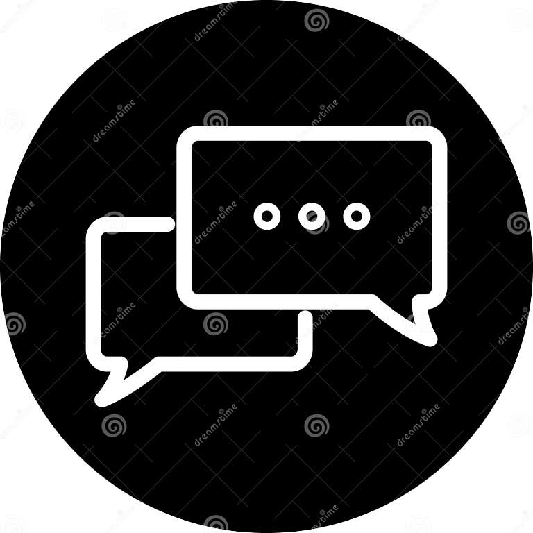 Flat Comment Icon As Communication Symbol Stock Vector - Illustration ...