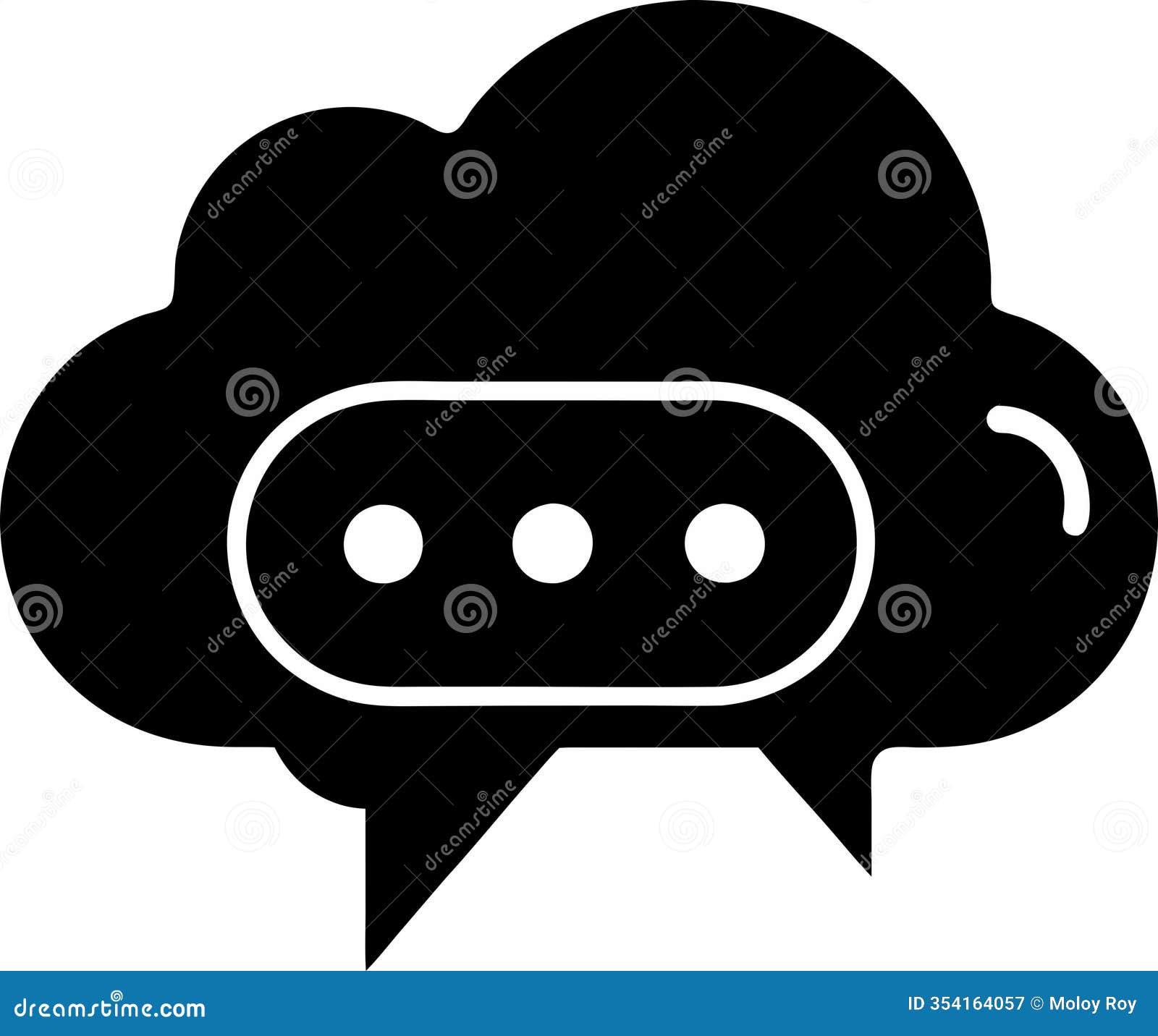 Comment-icon-bubble stock illustration. Illustration of modern - 354164057