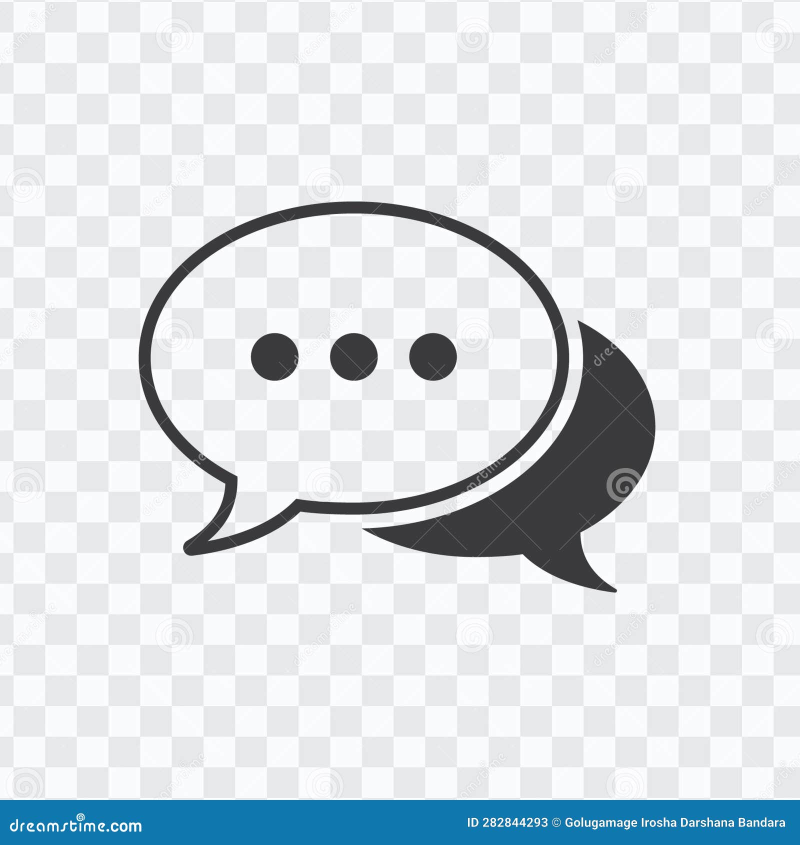 Comment Icon, Chat Message Logo, Speech Bubble Symbol. Vector ...