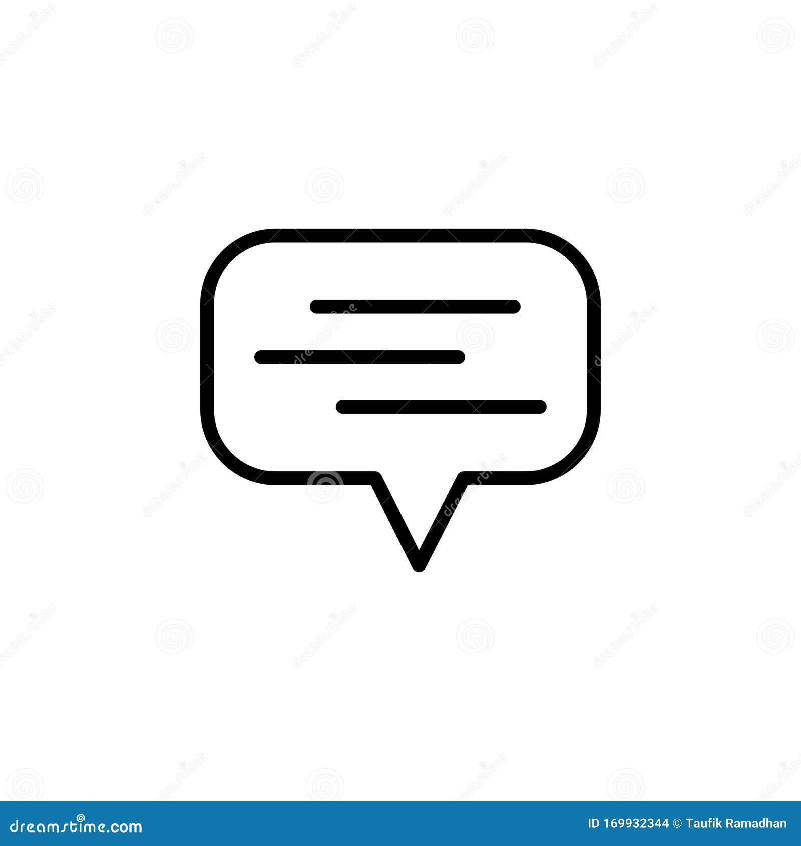 Comment Icon Design Line Style. Perfect for Application, Web, Logo and ...