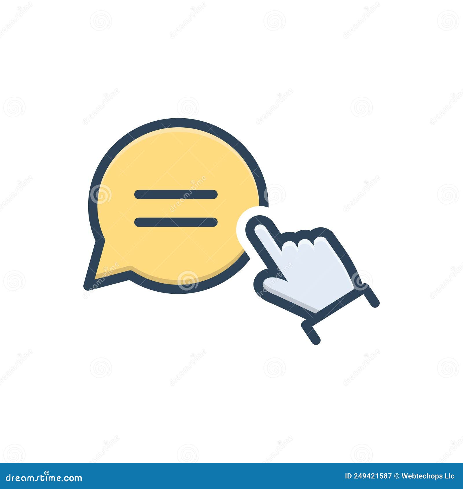 Color Illustration Icon for Comment, Feedback and Message Stock ...