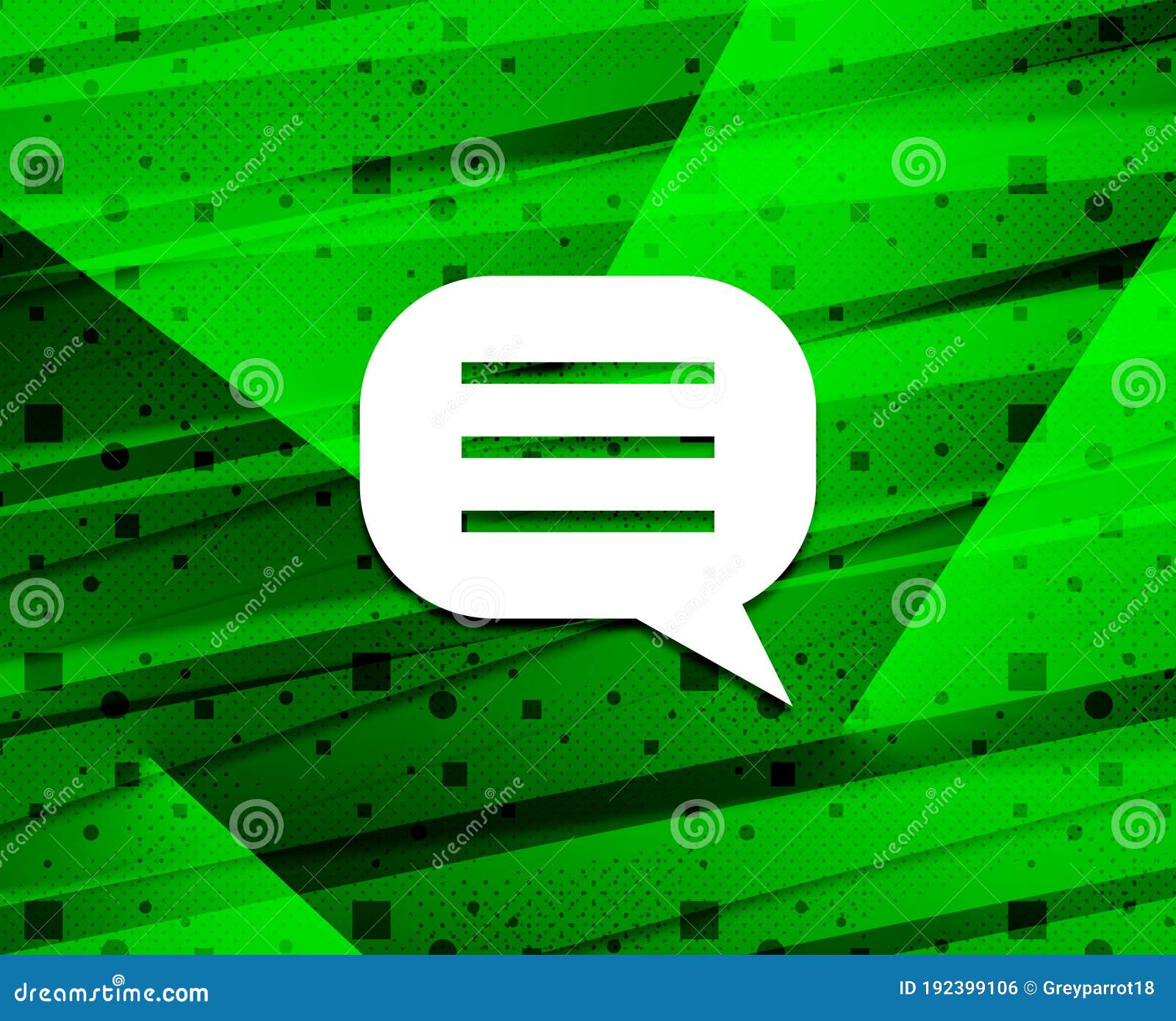 Comment Icon Nature Sleek Line Abstract Background Illustration Stock ...