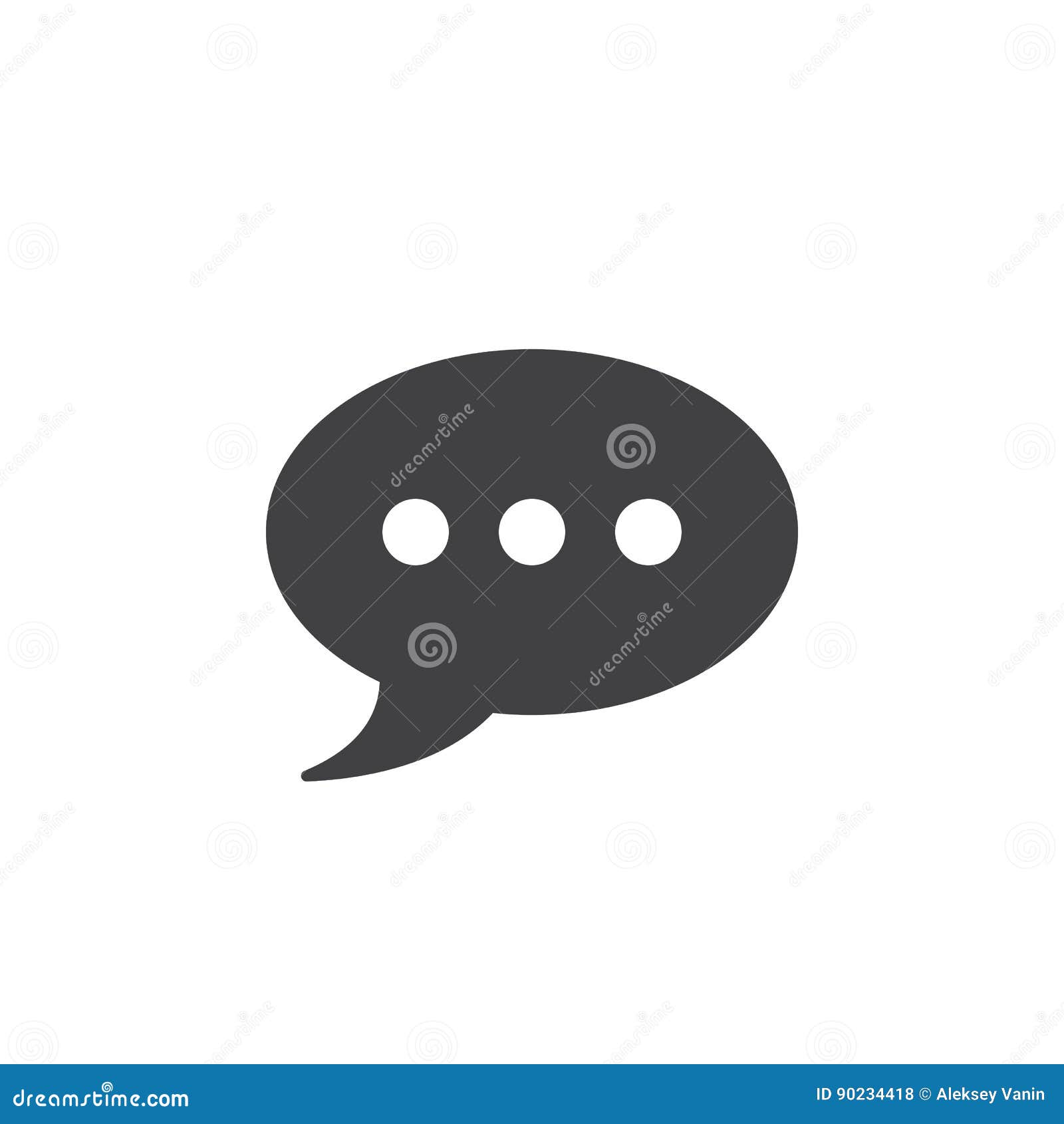 Comment Icon , Speech Bubble Solid Logo Illustration, Pict Stock ...