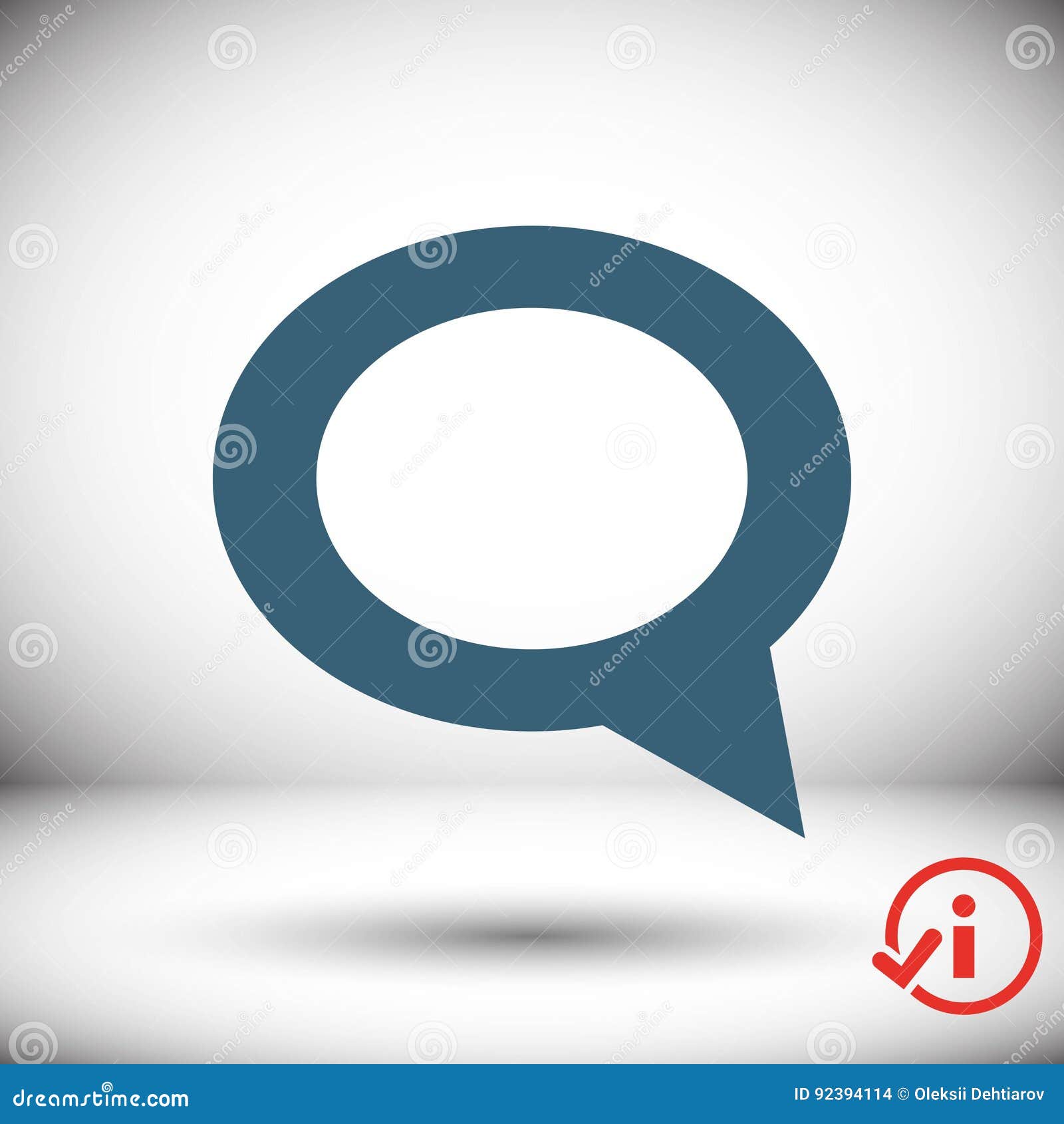 Comment Icon Stock Vector Illustration Flat Design Stock Vector ...