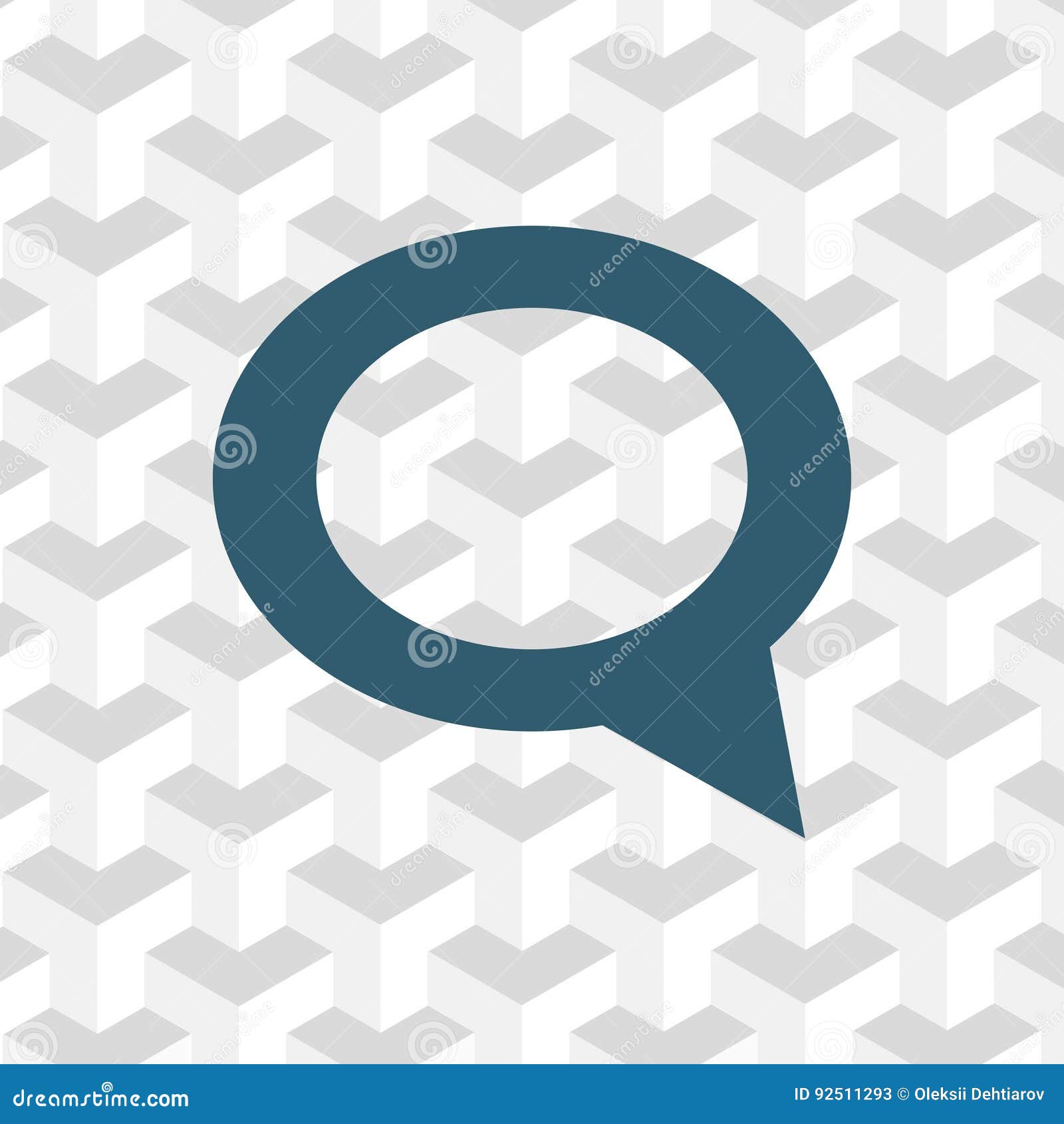 Comment Icon Stock Vector Illustration Flat Design Stock Vector ...