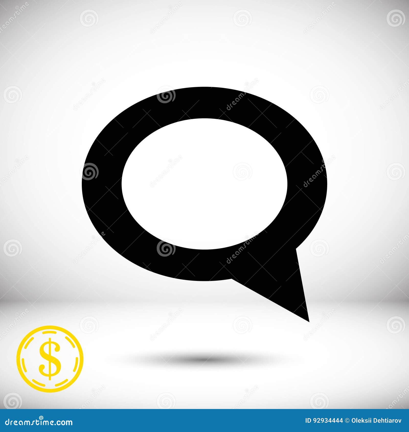 Comment Icon Stock Vector Illustration Flat Design Stock Vector ...