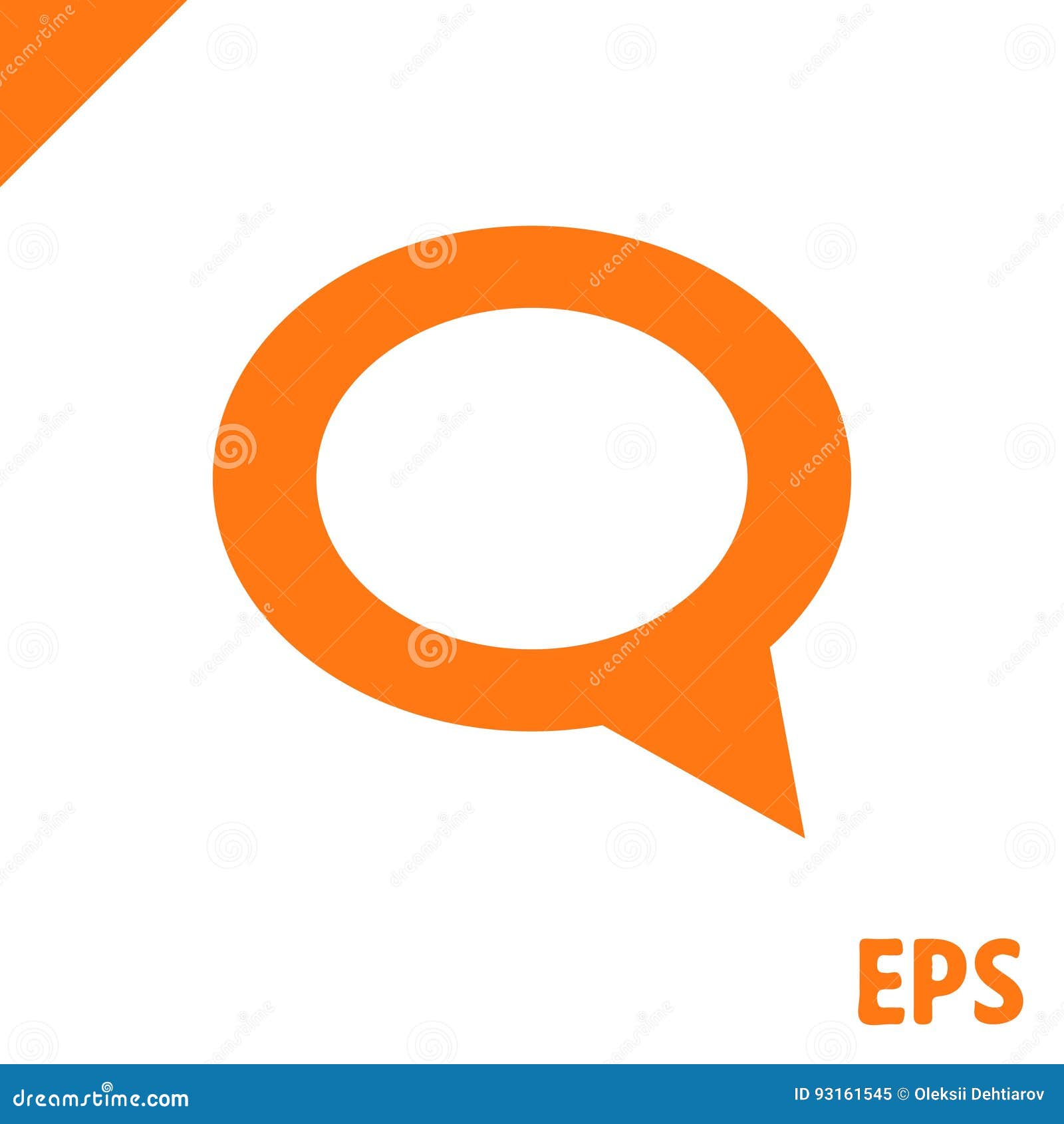 Comment Icon Stock Vector Illustration Flat Design Stock Vector ...