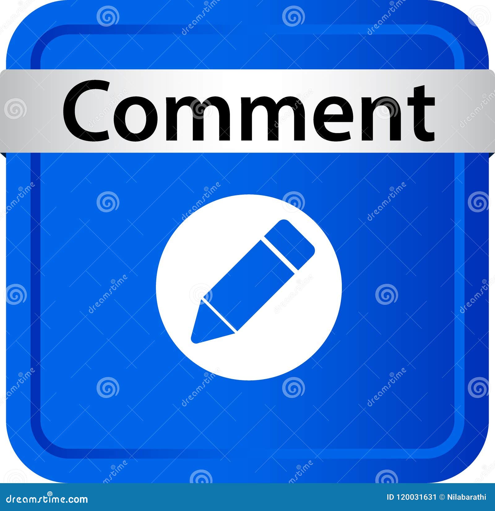 Comment icon web button stock illustration. Illustration of element ...