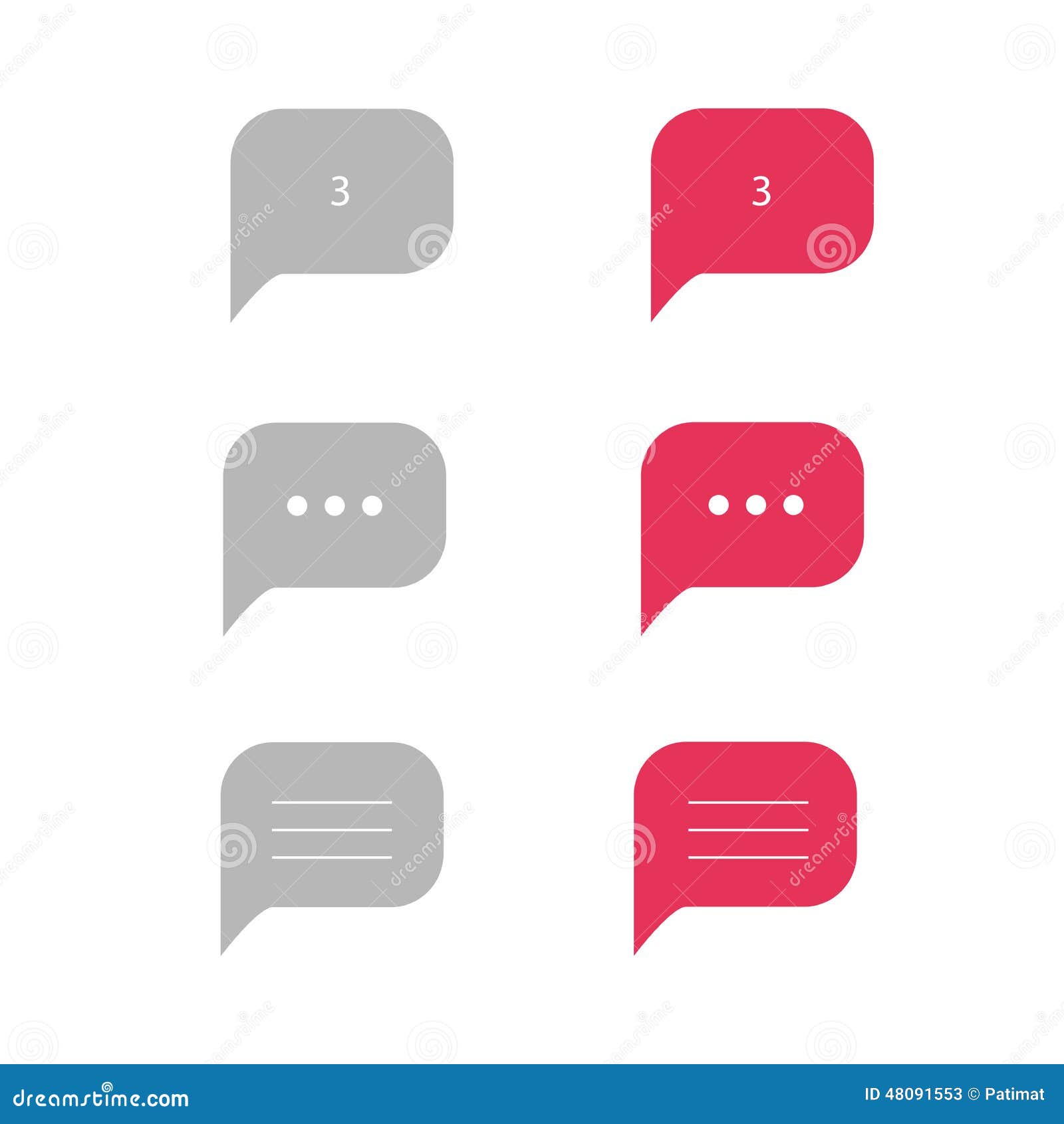 Comment icon stock vector. Illustration of isolated, user - 48091553