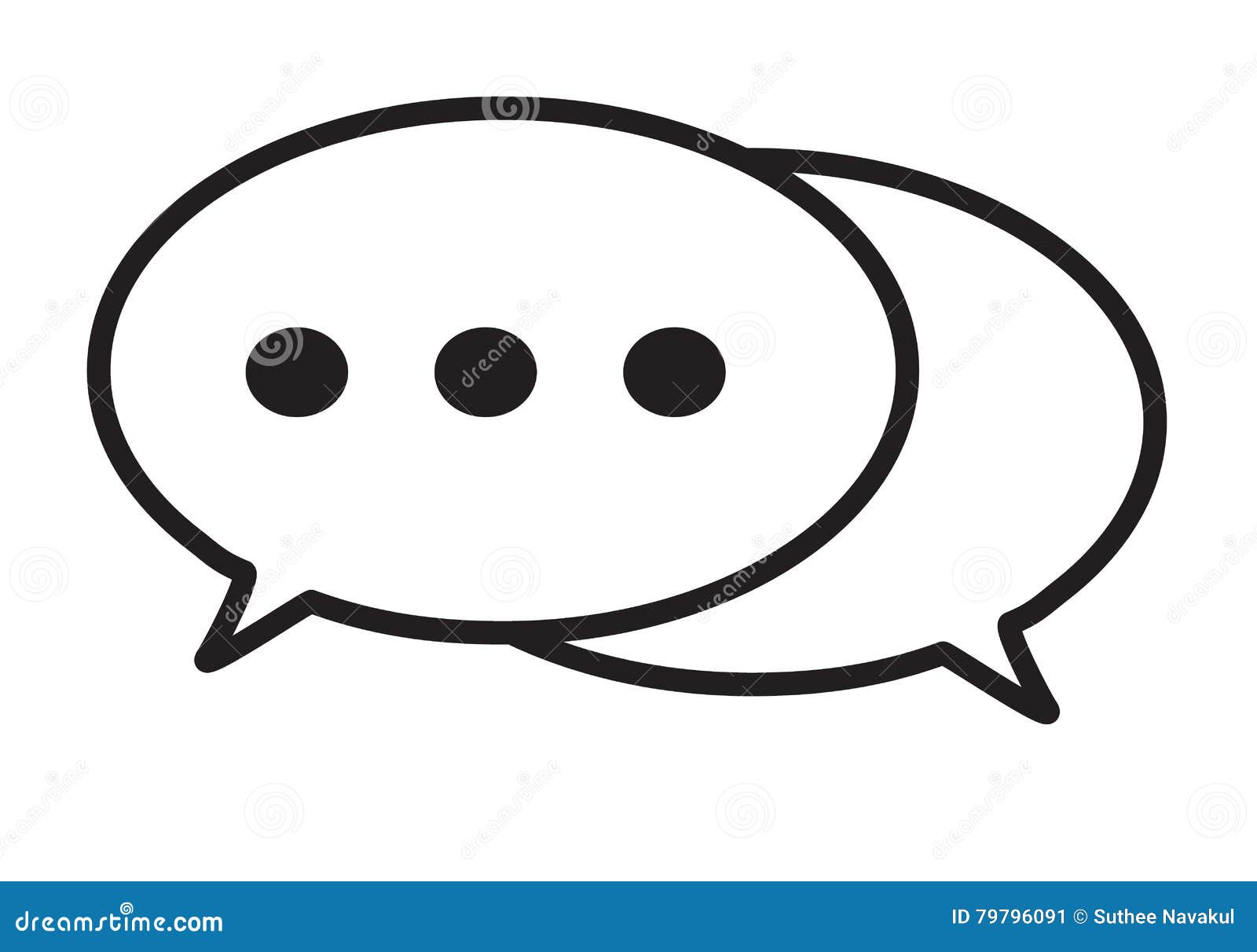 Comment icon stock vector. Illustration of comments, flat - 79796091
