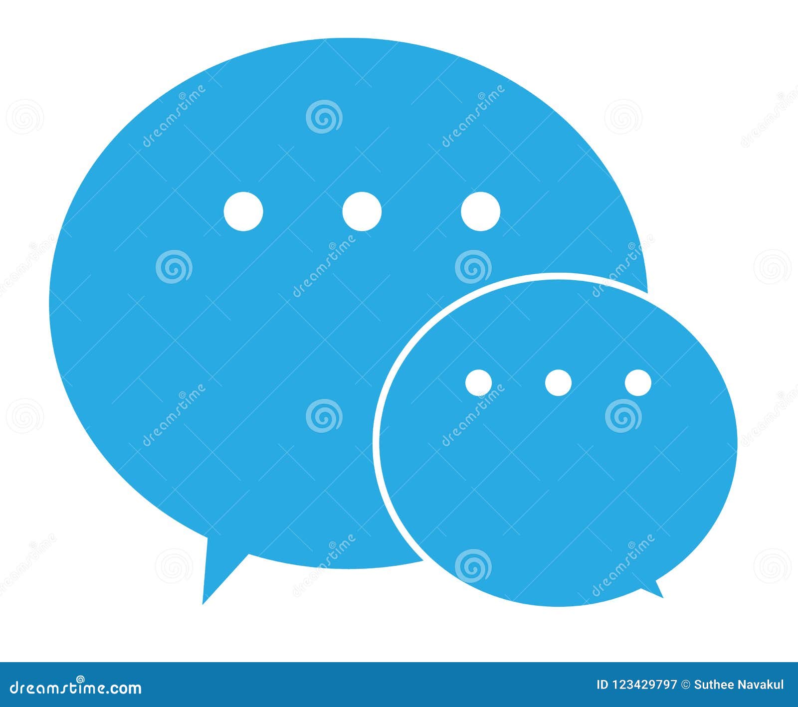 Comment Icon on White Background. Flat Style. Comment Icon. Stock ...