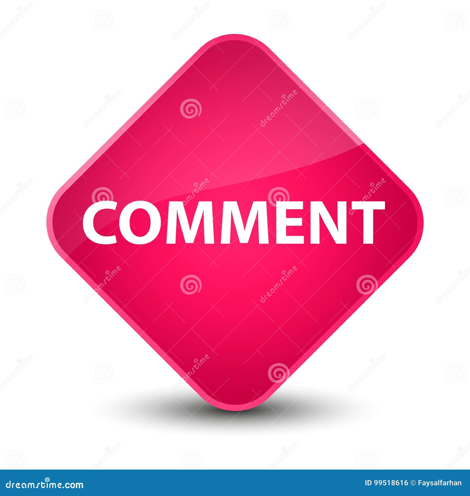 Comment Elegant Pink Diamond Button Stock Illustration - Illustration ...