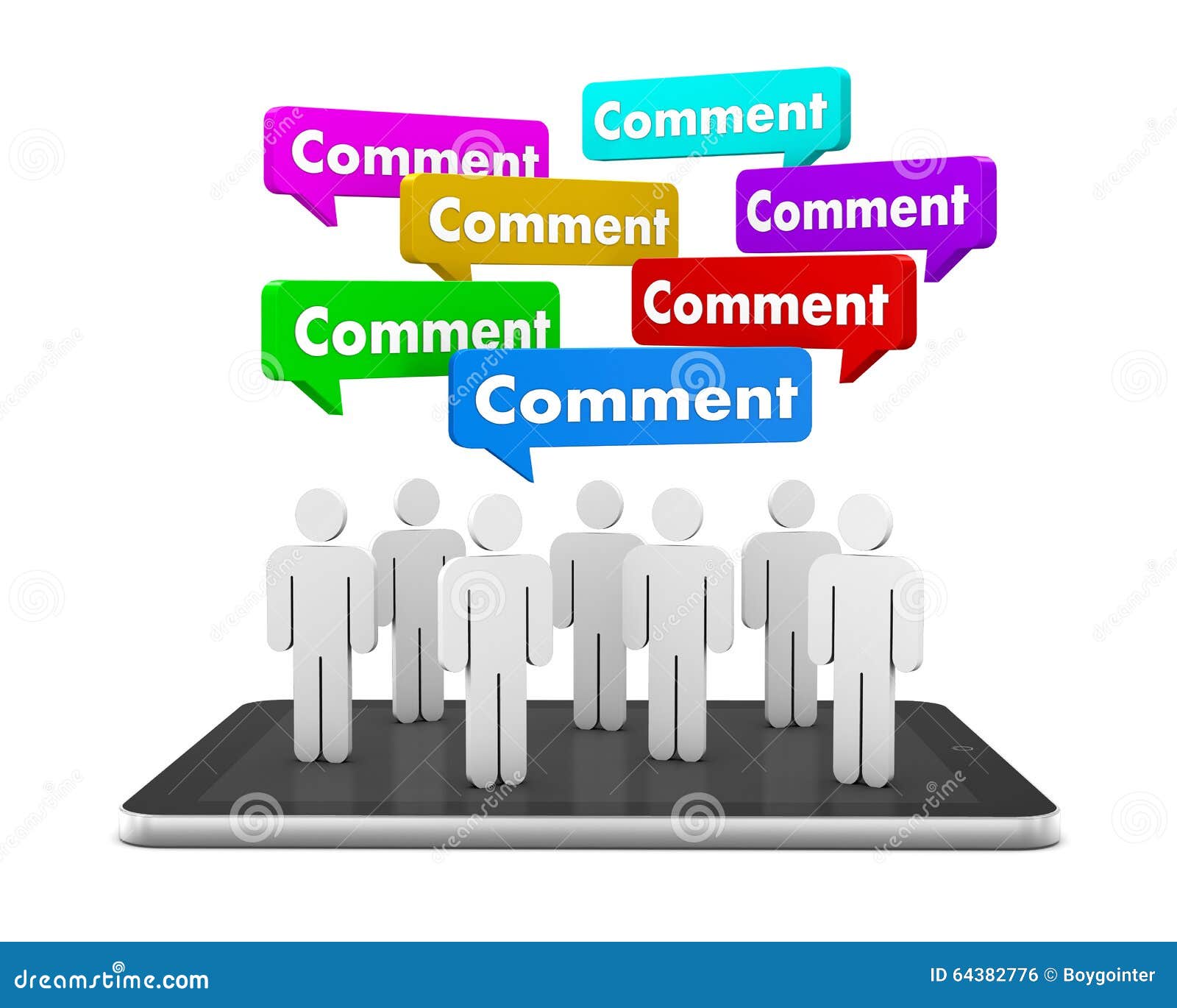 Comment stock illustration. Illustration of friend, multimedia - 64382776