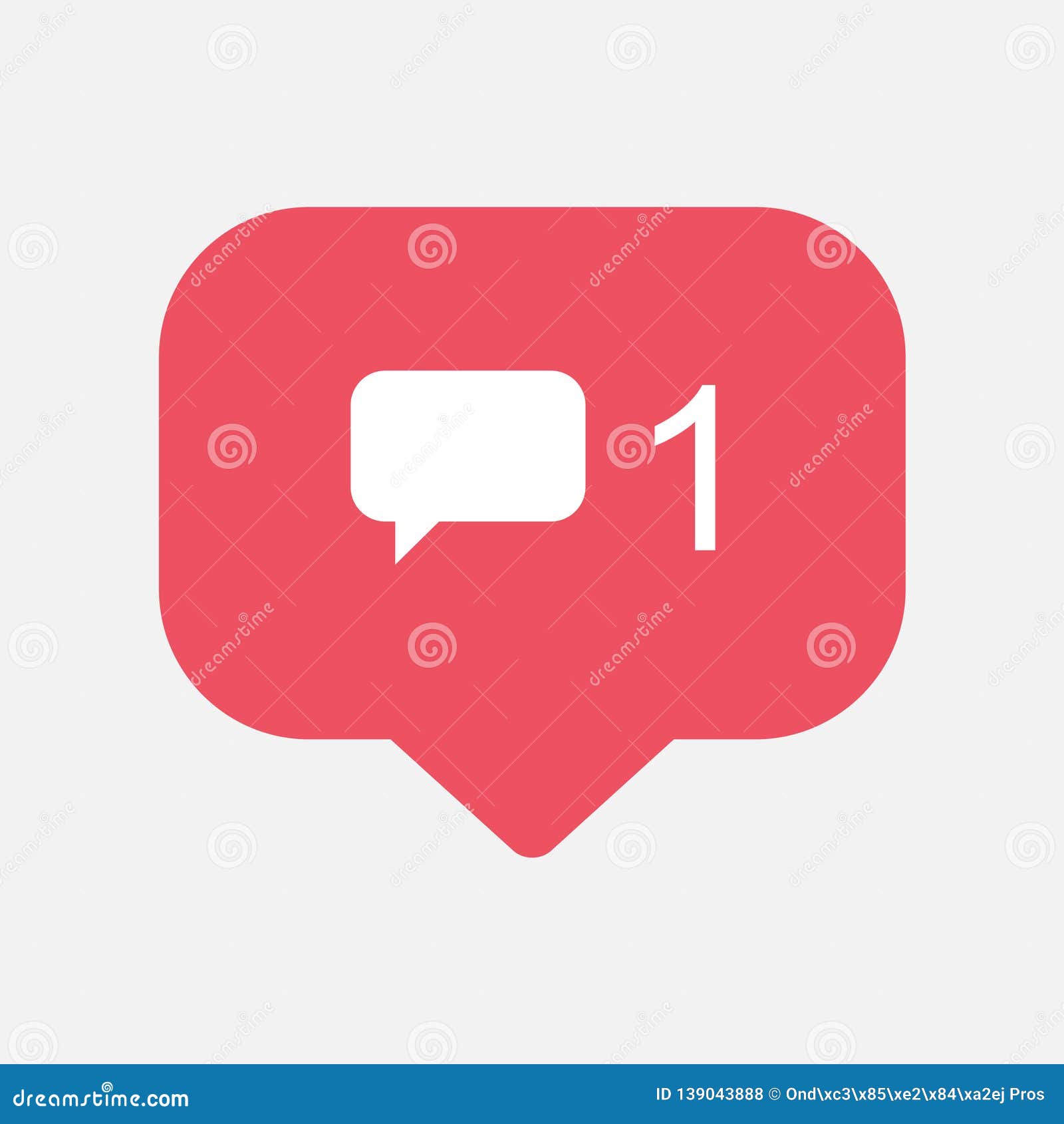 Comment Notification Symbol . Button for Social Media Stock Vector ...