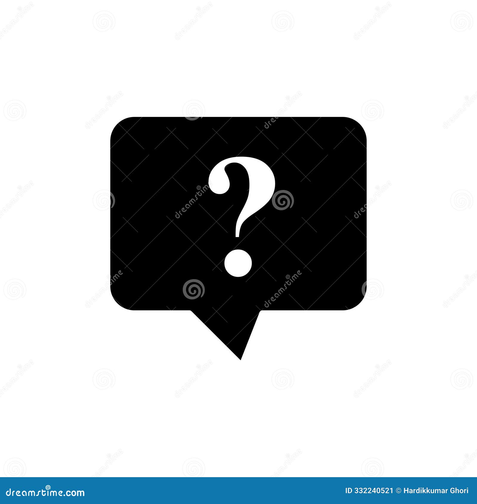 Comment Question Icon Set. Faq Vector Symbol. Question and Answer ...