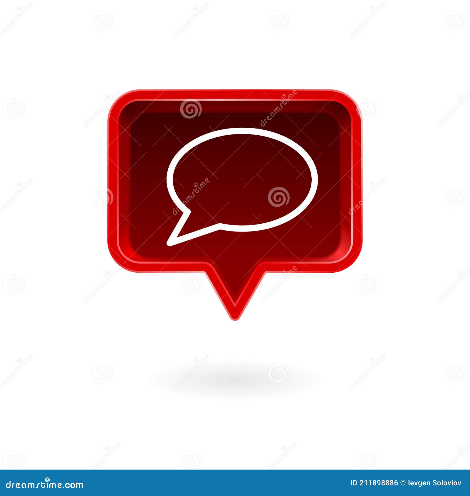 Comment Social Media Symbol Stock Vector - Illustration of blog, idea ...