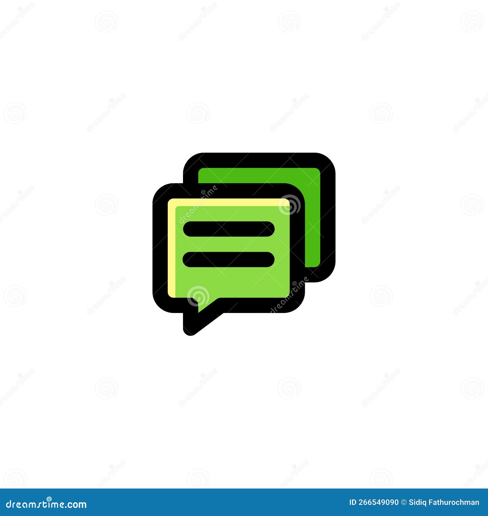 Comment Icon stock vector. Illustration of post, media - 266549090