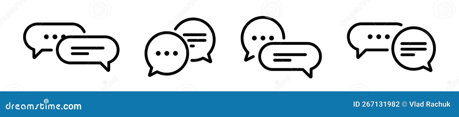 Comment Vector Icons. Comment Bubble. Speech Bubbles. Message Frame ...